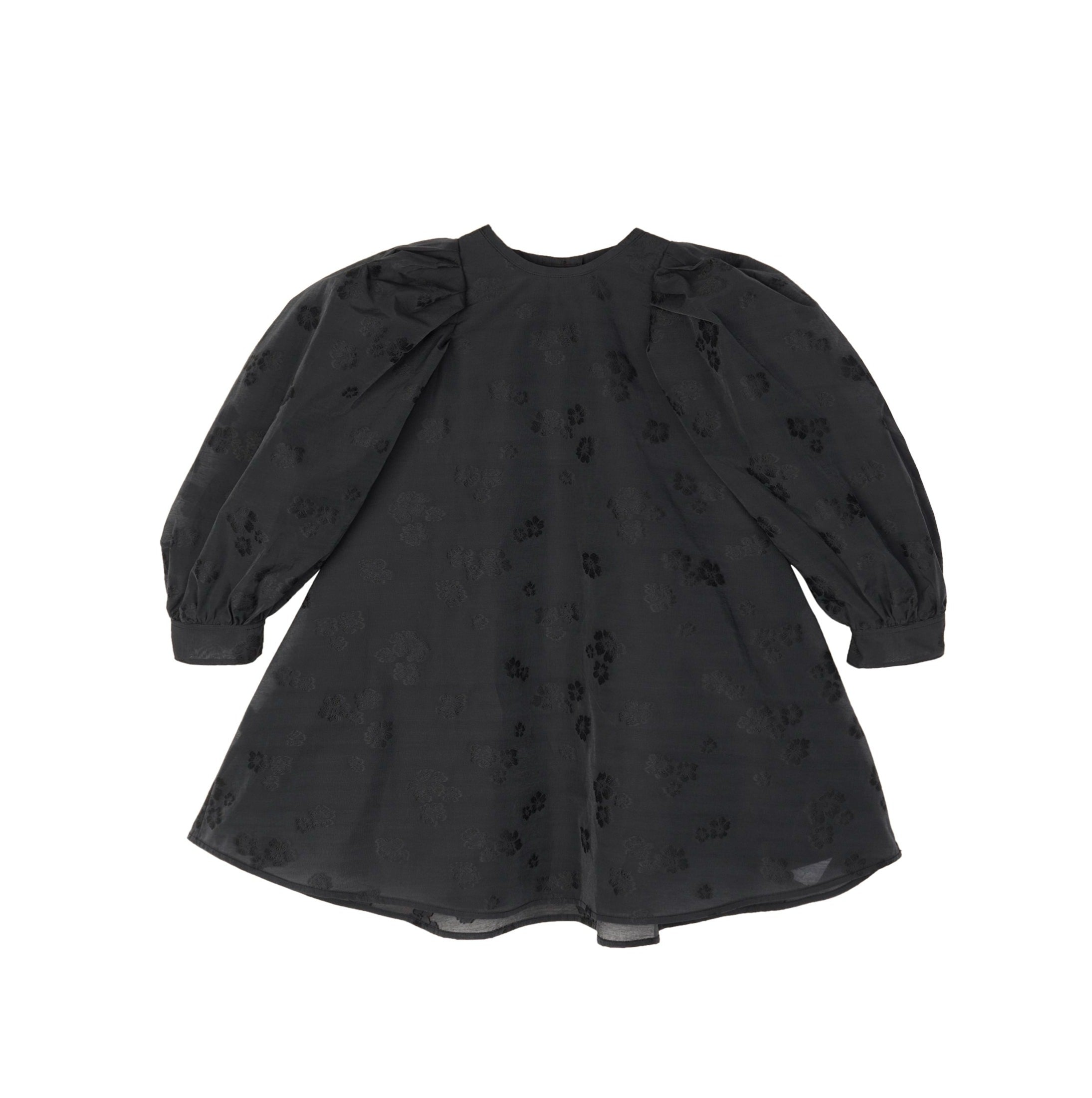 Black On Black Girls Long Sleeve Dress The Red Balloon