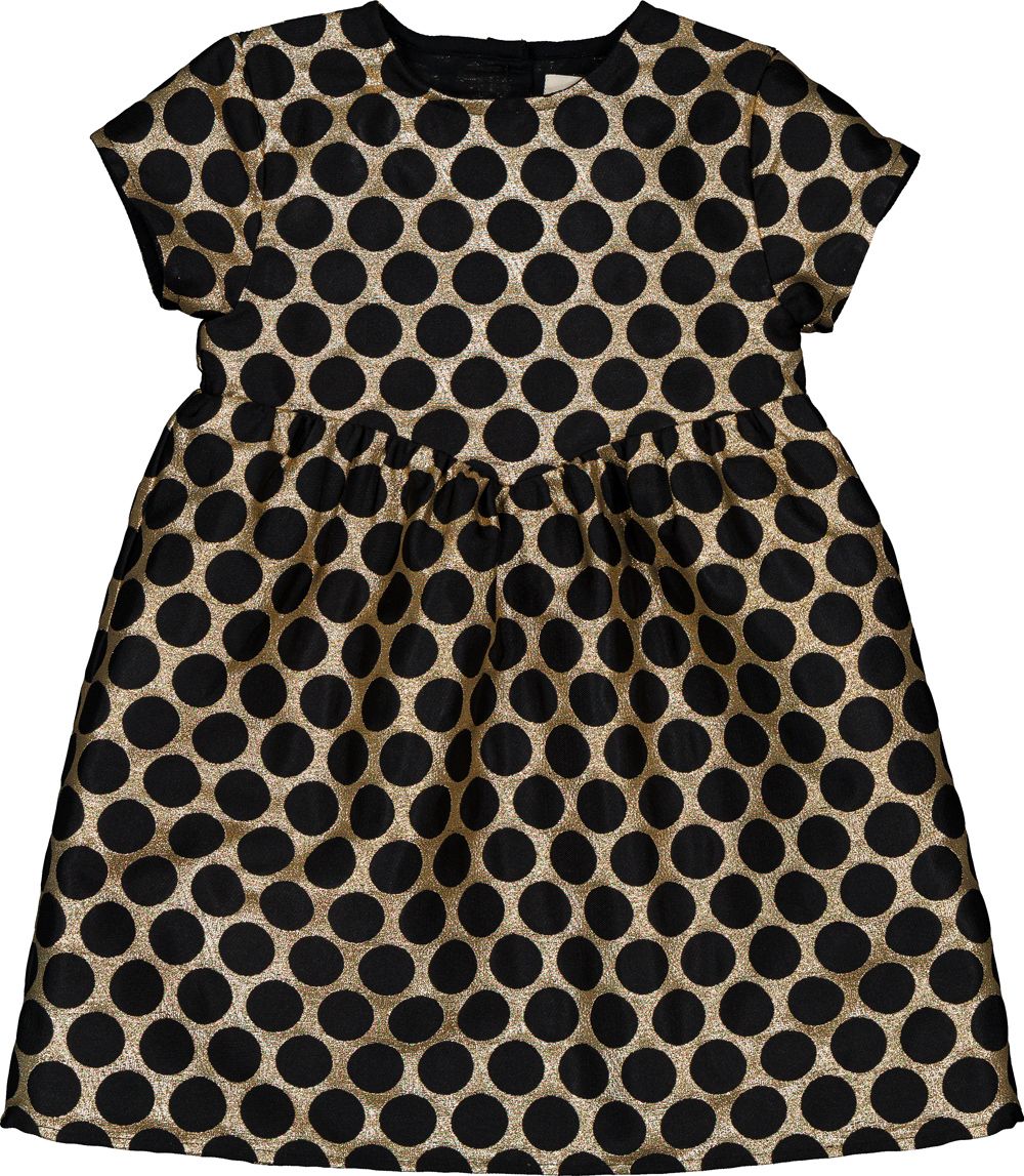 Gold and Black Brocade Antona Dress | The Red Balloon