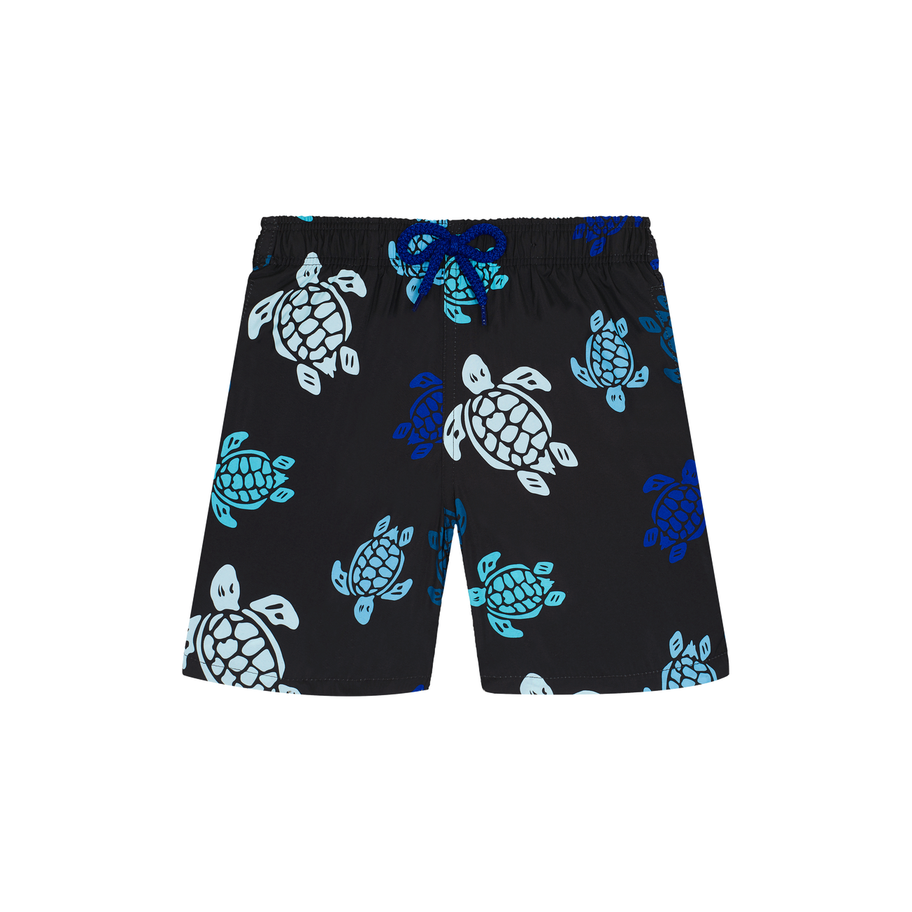 Black Multicolor Turtle Swim Trunks | The Red Balloon