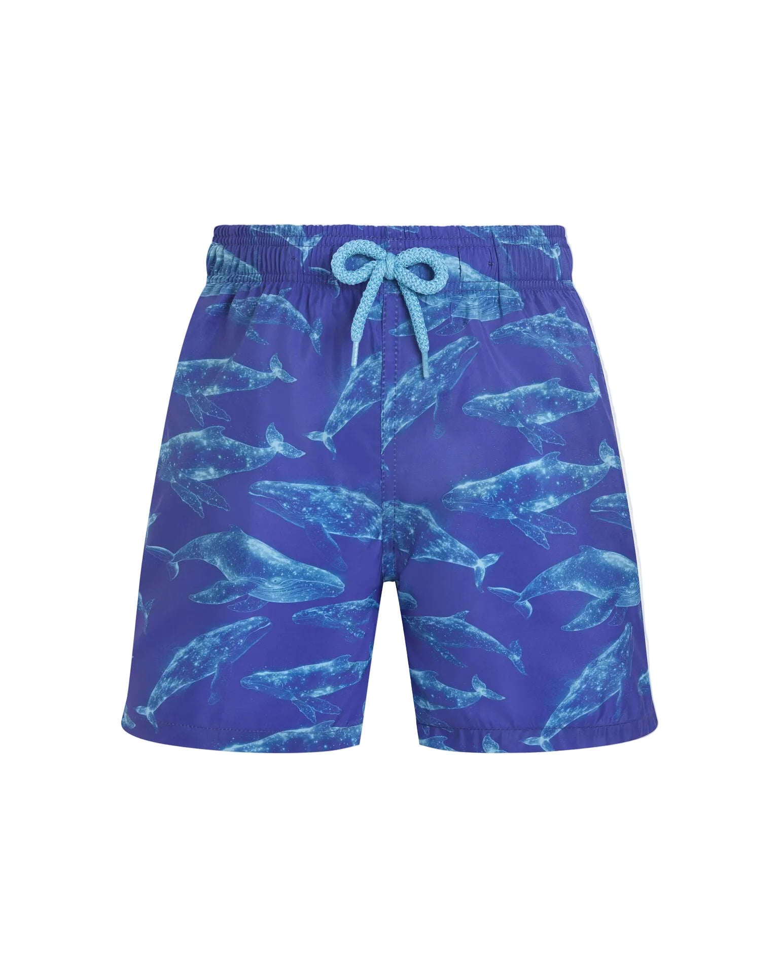 Blue Sparkling Whales Swim Trunk | The Red Balloon