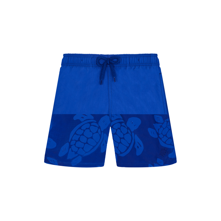 Blue Water Reactive Maxi Turtle Swim Trunks | The Red Balloon