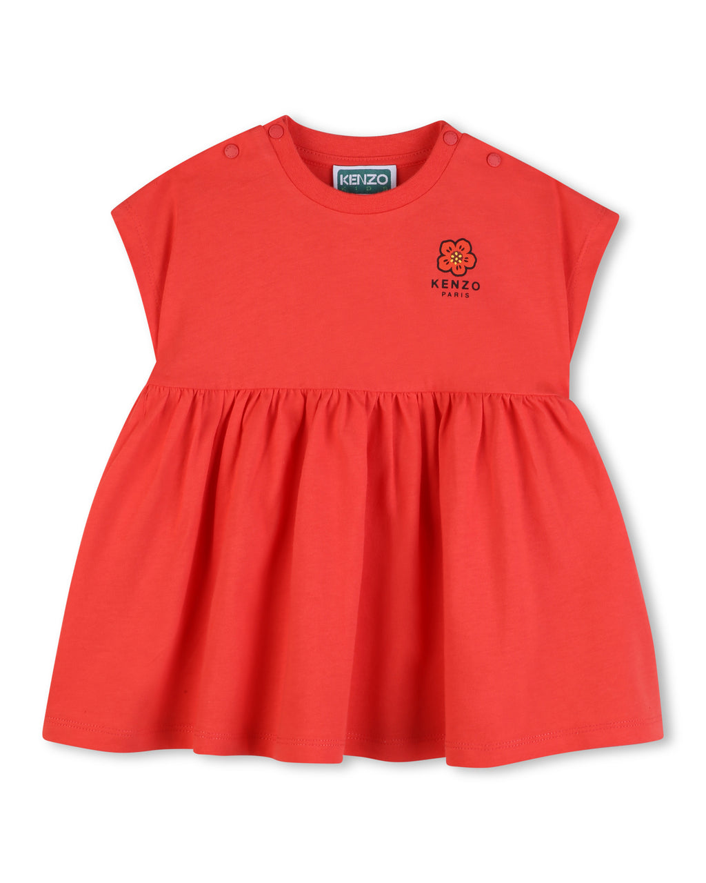Red Baby Flower Logo Dress | The Red Balloon