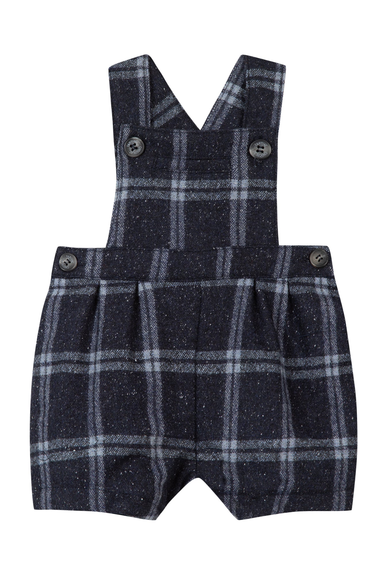 Navy Large Check Overalls | The Red Balloon