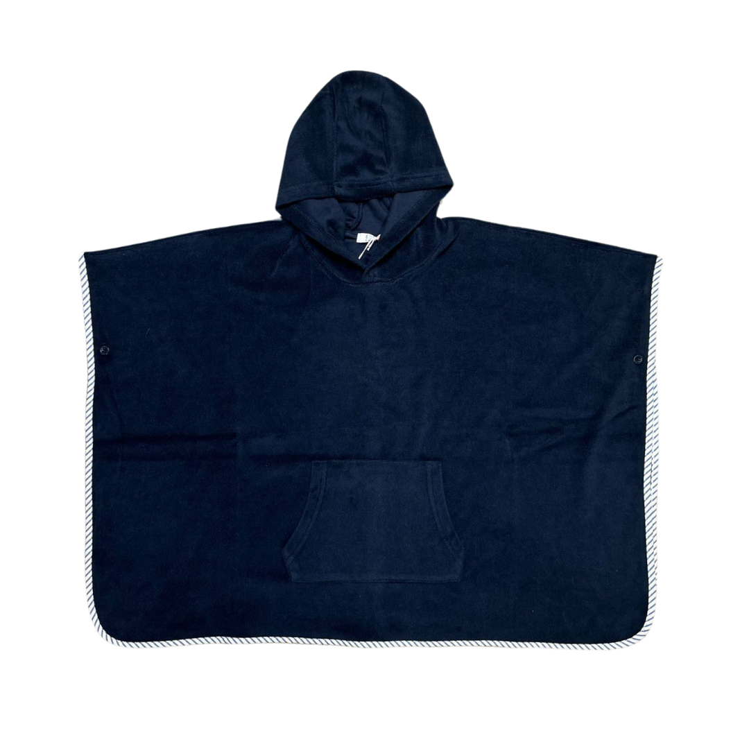 Navy Terry Poncho | The Red Balloon