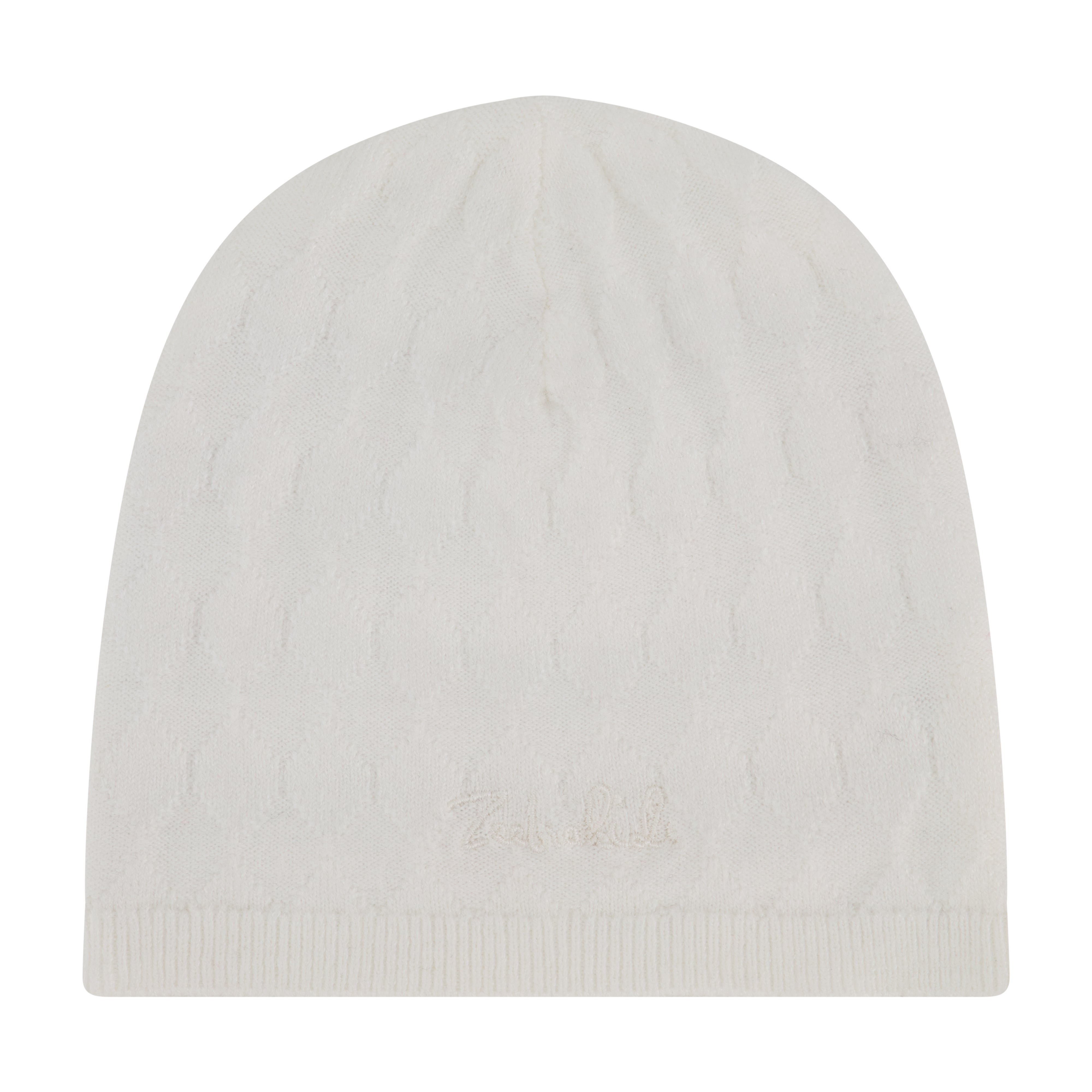 ZK White Textured Knit Hat | The Red Balloon